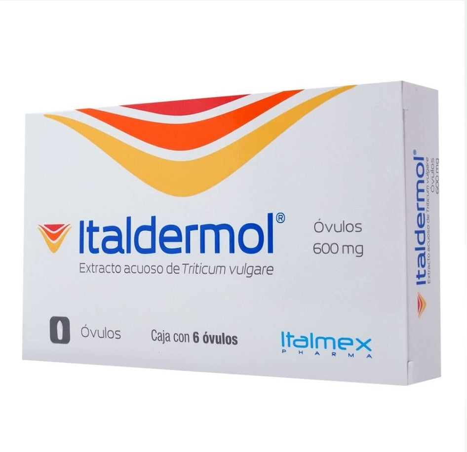 Italdermol 600 mg Caja Con 6 Óvulos – Dermayeo
